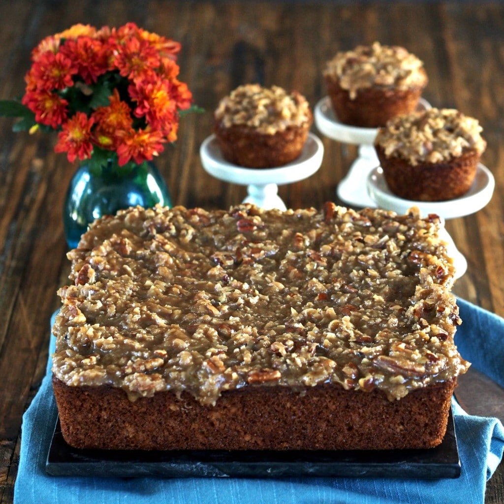 Old-Fashioned Oatmeal Cake - Simply Sated